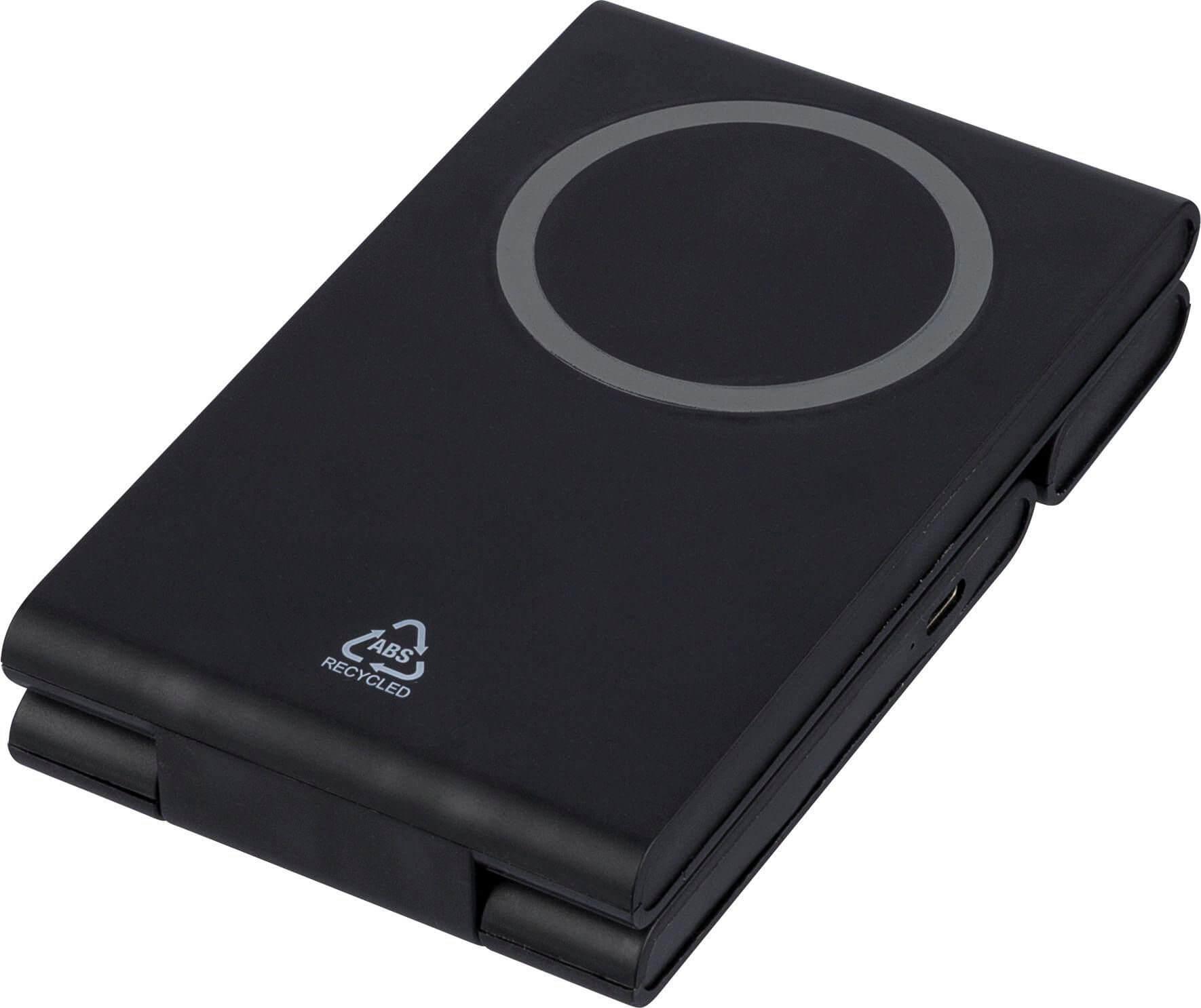 Carregador sem fios magnético 3 em 1 reciclado em ABS Valerio – Effect